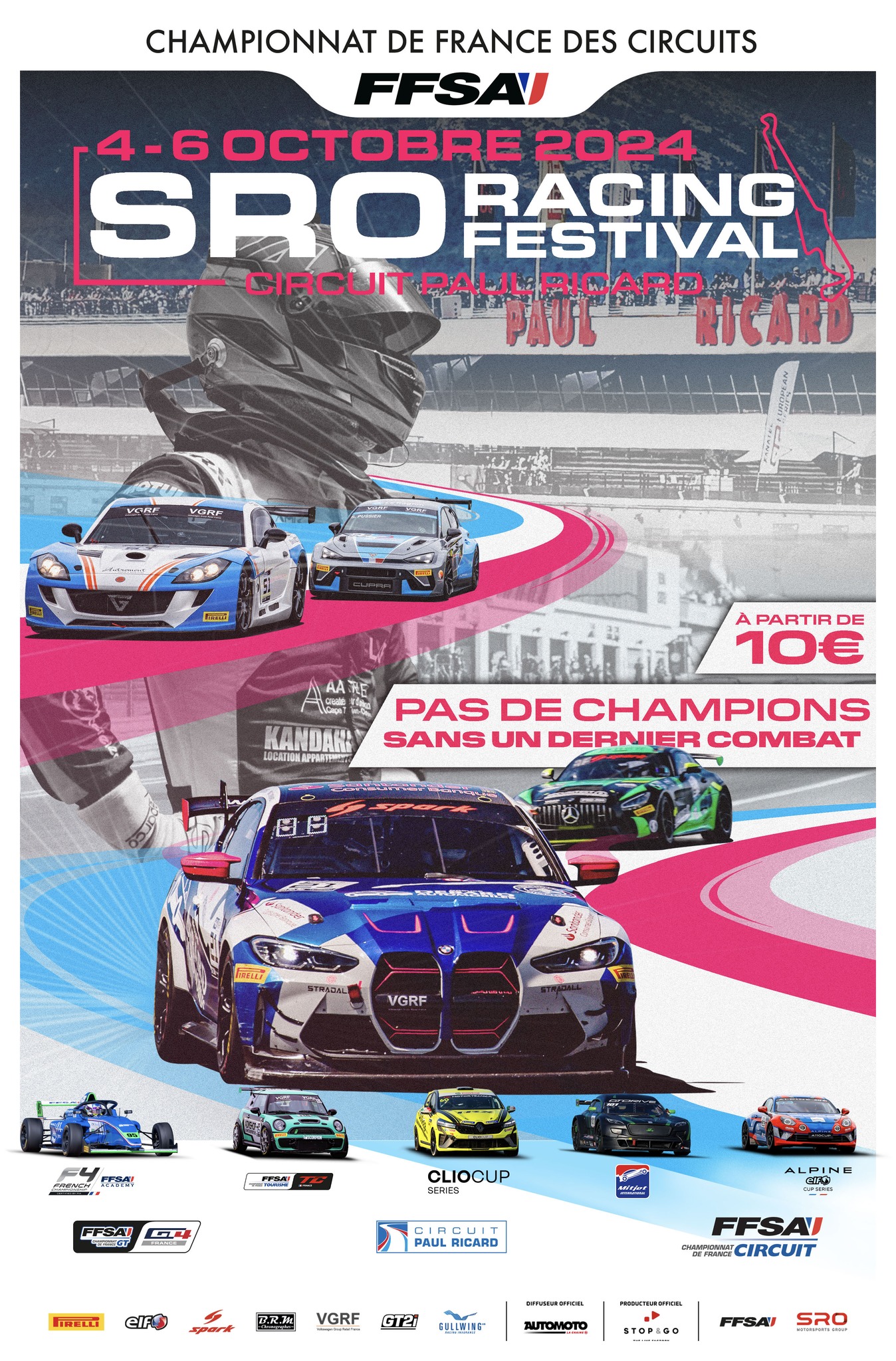SRO RACING FESTIVAL - 4-6 OCTOBER 2024 - Circuit Paul Ricard