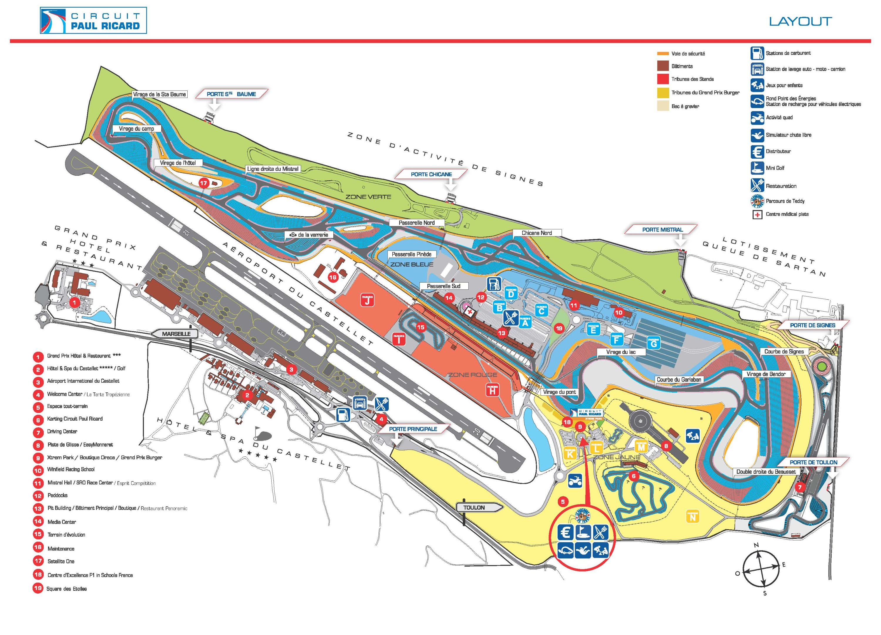 Plan et Accès - Circuit Paul Ricard